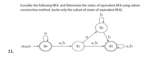Solved Consider The Following Nfa And Determine The States