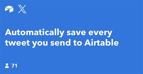 Automatically Save Every Tweet You Send To Airtable Ifttt