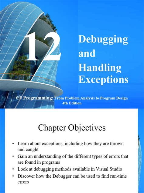 C Debugging And Exception Handling Guide Pdf C Sharp Programming