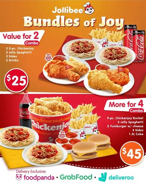 Jollibee Menu 2025 Updated Bedok Sg