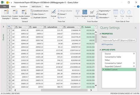 Adding A Custom Column To Excel Query Editor Analytics Cloud Epm