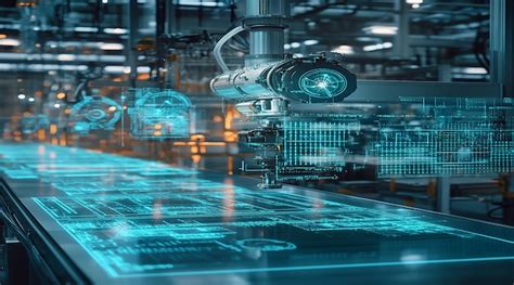 Futuristic Automated Car Production Line With Robotic Assembly And Advanced Technology In Modern