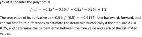 Solved Pts Consider The Polynomial Chegg