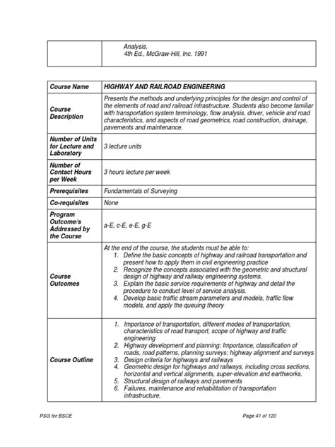 Ce 5 Highway And Railroad Engineering Pdf Road Engineering