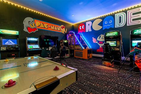 Game Room Design With Arcade Machines And Video Games