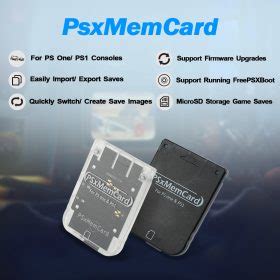 Psxmemcard PS Memory Card With MB MicroSD Card Bitfunx