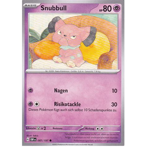 Snubbull Obf 087197 Deutsch Holoncardshop