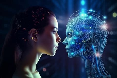 Premium Ai Image Robotics Or Ai Artificial Intelligence Connecting Interaction With Humanchat