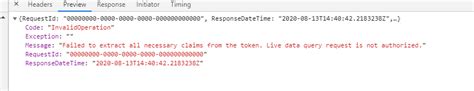 azure application insights live metrics never loads 401 errors