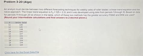 solved problem 3 20 algo an analyst must decide between
