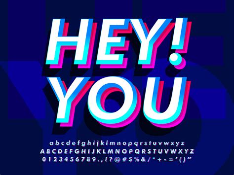 Double Layered Text Effect 683695 Vector Art At Vecteezy