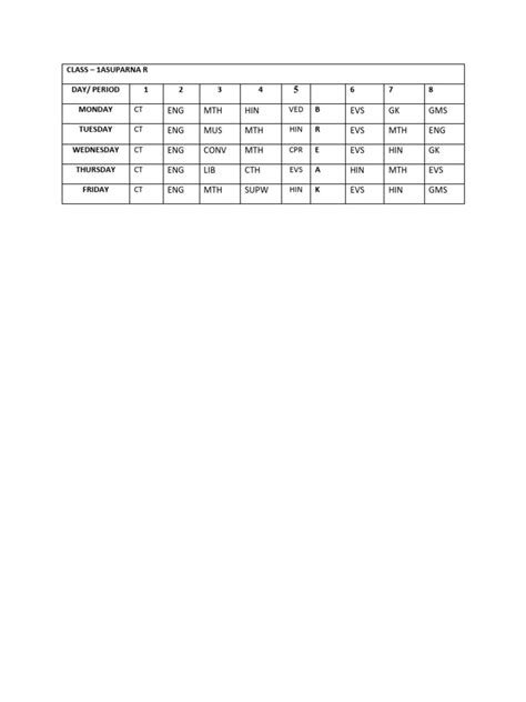 Class 1a Pdf