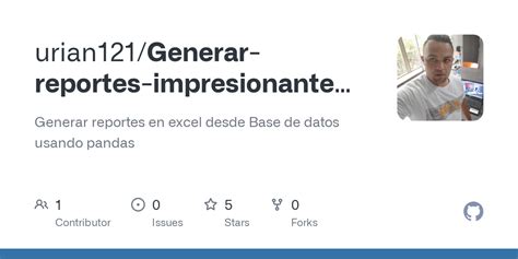 Github Urian Generar Reportes Impresionantes En Excel Con Python Pandas Y Mysql Generar