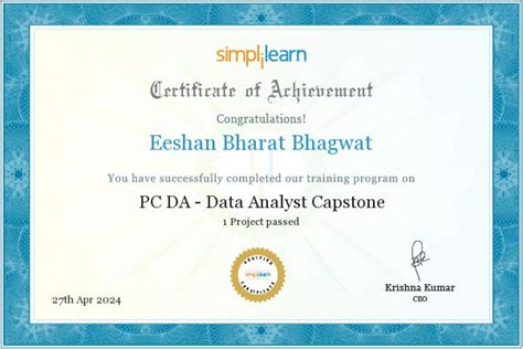 Eeshan Bhagwat On Linkedin Data Analytics Course Online Data Analytics Certification Training