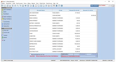 Help File For Importing Trial Balance Directly From Tally → Kdk Softwares