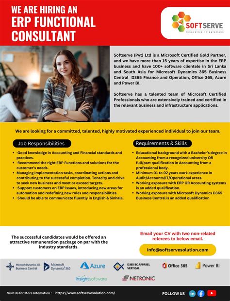 Were Hiring Erp Functional Consultant Softserve