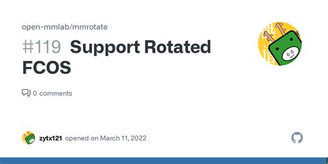 support rotated fcos · issue 119 · open mmlab mmrotate · github