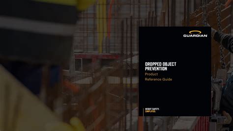 Dropped Object Prevention Reference Guide Usacanada United States