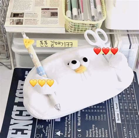 연휴특가🛻 살찐 갈매기 필통 대용량필통 파우치 인형필통 학생필통 에이블리