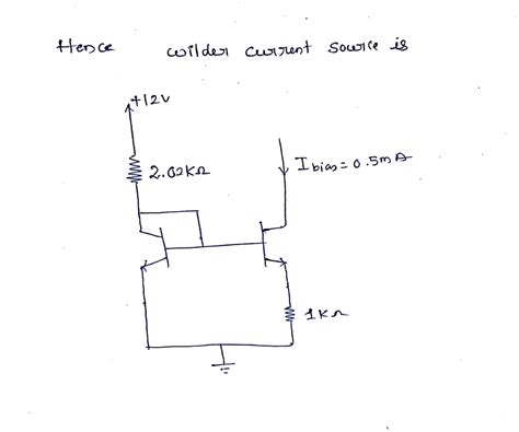 Solved Design A Widlar Current Source That Can Provide A Bias Current