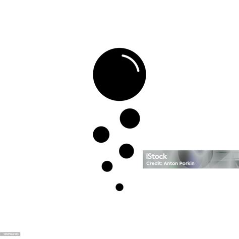 비누 버블 실루엣 아이콘 서클 버블 비누 픽토그램 탄산수 음료 샴페인 소다 블랙 아이콘 청소 세탁 세탁 소자 격리된 벡터 일러스트레이션 검은색에 대한 스톡 벡터 아트 및