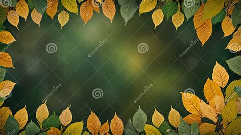 Autumn Leaf Borders For Seasonal Designs Stock Illustration