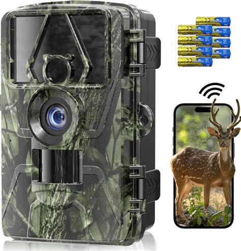 Maxdone Trail Camera Wifi Game Camera 1440p 32mp Trail Camera With No Glow Night