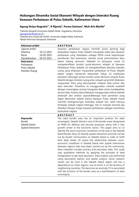 Pdf Regional Socio Economic Dynamics Relationship With Spatial Interactions In Border Areas On