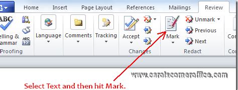 How To Hide Text In Word 2010