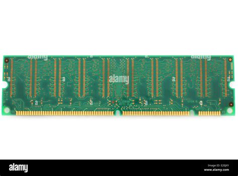 Computer Memory Module On A White Background Stock Photo Alamy