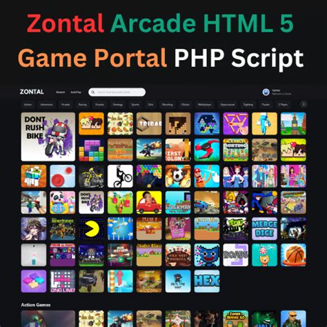 Zontal Arcade Html 5 Game Portal Php Script