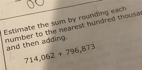 solved estimate the sum by rounding each number to the near[algebra