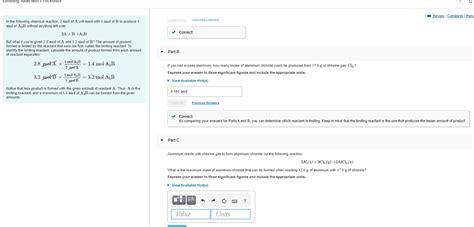 solved limiting reactant procedure mi review constants perio