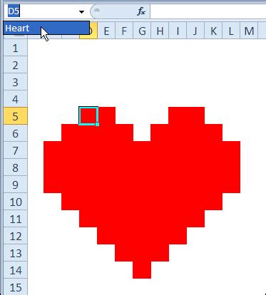Make A Valentine Card In Excel Contextures Blog
