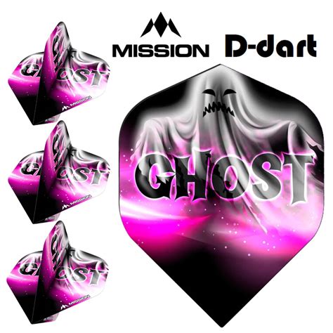 Mission Dart Flights Bailey Marsh Ghost Standard 100 Micron Solo Darts