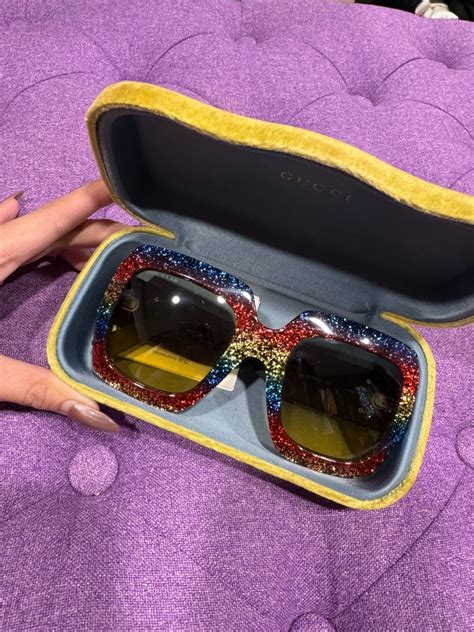 Gucci Retro Glitter Shades Luxury Accessories On Carousell