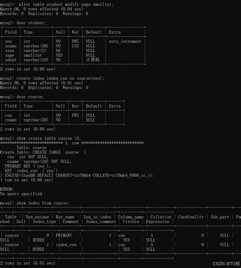 mysql索引和视图的练习 csdn博客