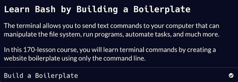 Learn Bash By Building A Boilerplate Build A Boilerplate Rmdir Backend Development The