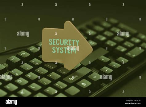 Text Caption Presenting Security System Word For System Designed To Detect Intrusion Or