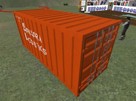 Second Life Marketplace 20ft Shipping Container Mesh