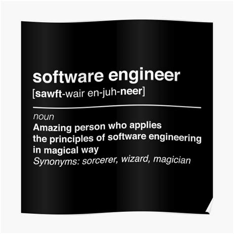 Software Engineer Poster By Keeponcoding Redbubble