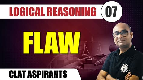 Logical Reasoning 07 Flaw Clat Youtube