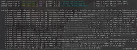 Could Not Get A Resource From The Pool Nested Exception Is Io Lettuce Core