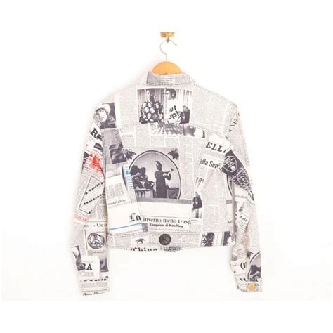 Iconic Archival 1990s Vintage Moschino Newspaper Print Gazette
