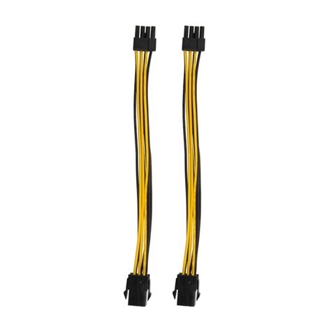 Bnra 2 Pack Graphics Card 6 Pin To 8 Pin Pcie Adapter Power Cable Gpu Video Graphics Card
