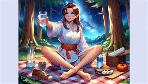Princess Daisy Karate Session Picnic Anime Style By Gaugedphoton On