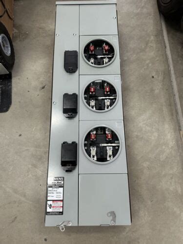 Siemens 3 Gang Meter Stack Wmm31125 1ph In 1ph Out New Ebay