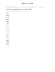 Chapter Homework Read Answer Questions And Submit Course Hero