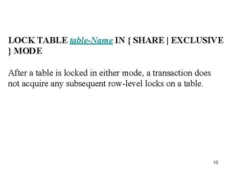 Locks In Oracle Users Manipulate Oracle Table Data