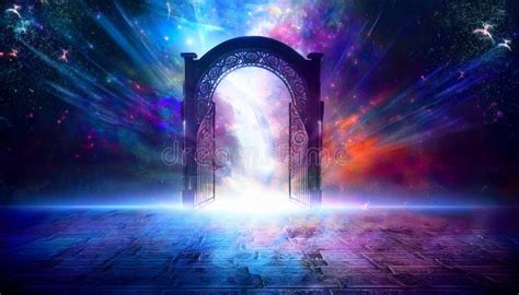 A Gateway To Another Multicolored Dimension Realistic Fantasy Doorway